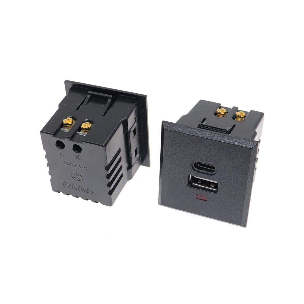 USB-Type-C-AC-Power-Socket-Embedded-Desktop-Receptacle-DC-Charging ...