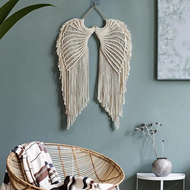 Angel Wings Macrame Wall Hanging | Macrame-design.com