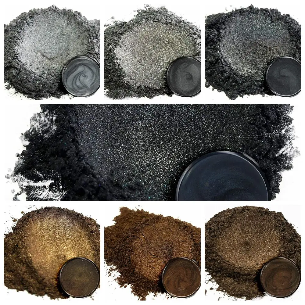 Black Brown Grey Pigment Mica Powder Colorant for Epoxy Resin ...
