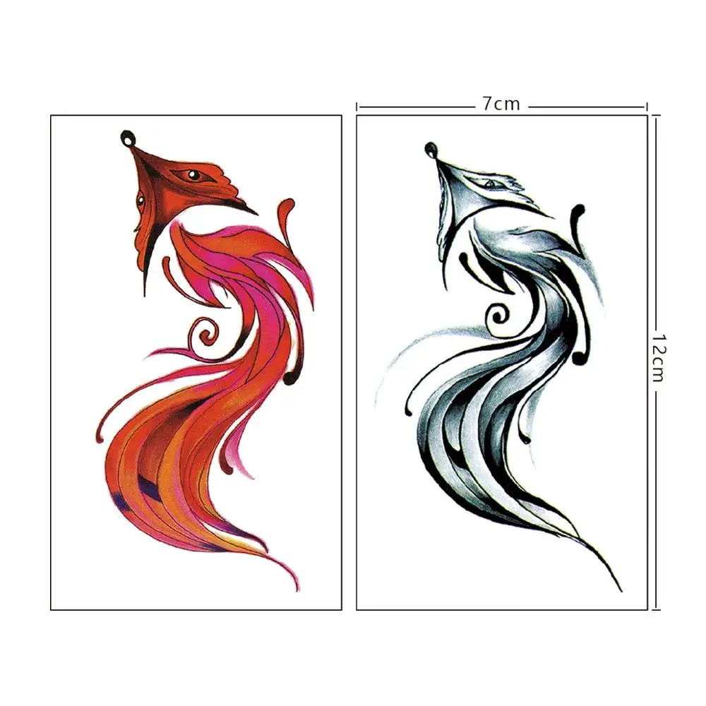 Tribal 9 Tailed Fox Tattoo