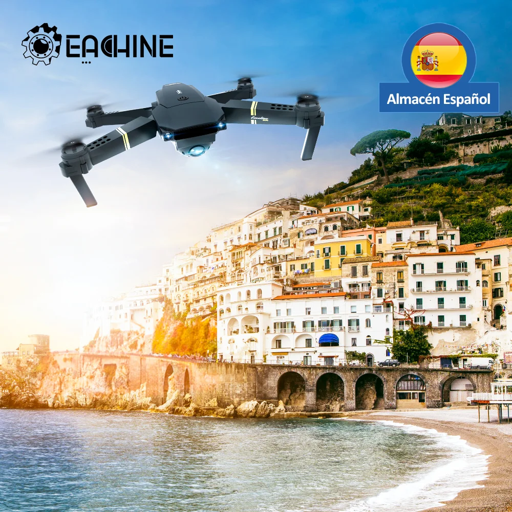 Eachine – Dron plegable de radiocontrol con WIFI, FPV y cámara FHD. E58 ...