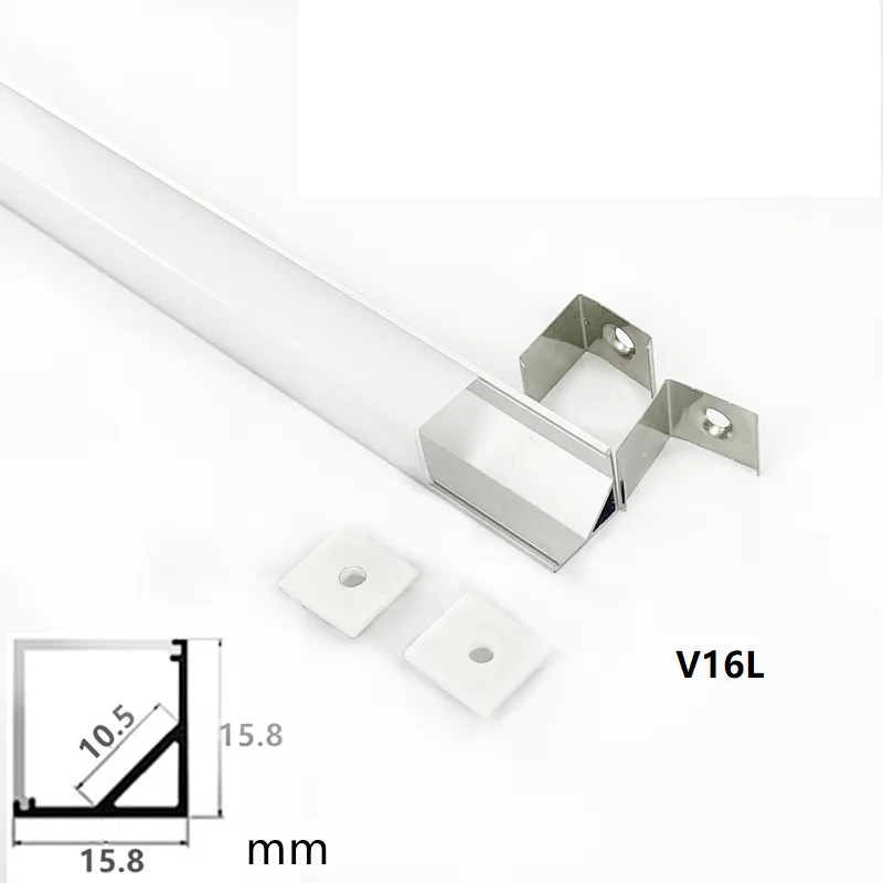 5 30Pack 40inch 1m Rectangle Led Strip Aluminium Channel Diffuser ...