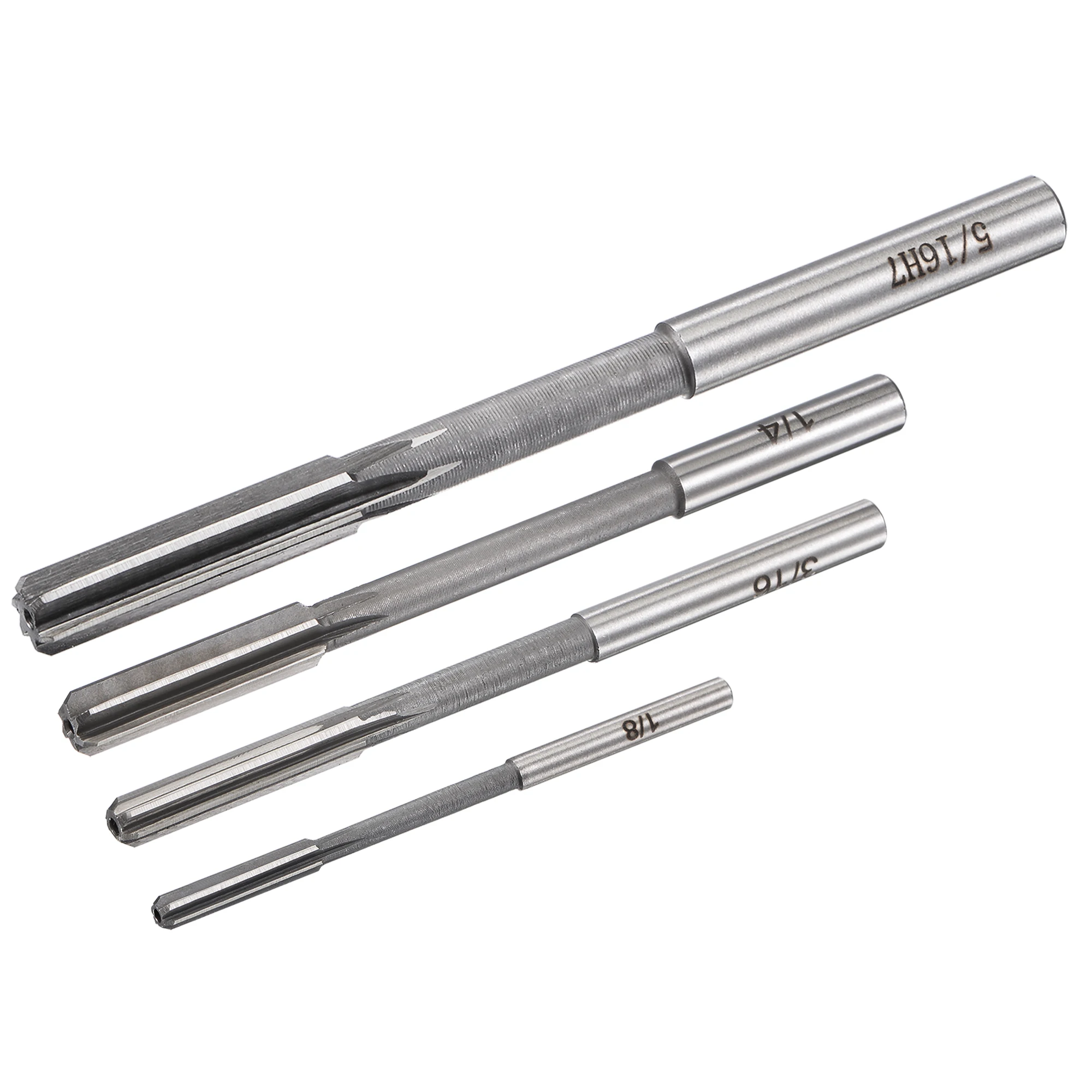 Uxcell 1 8 3 16 1 4 5 16 Chucking Machine Reamer H7 HSS 6 Straight jpg
