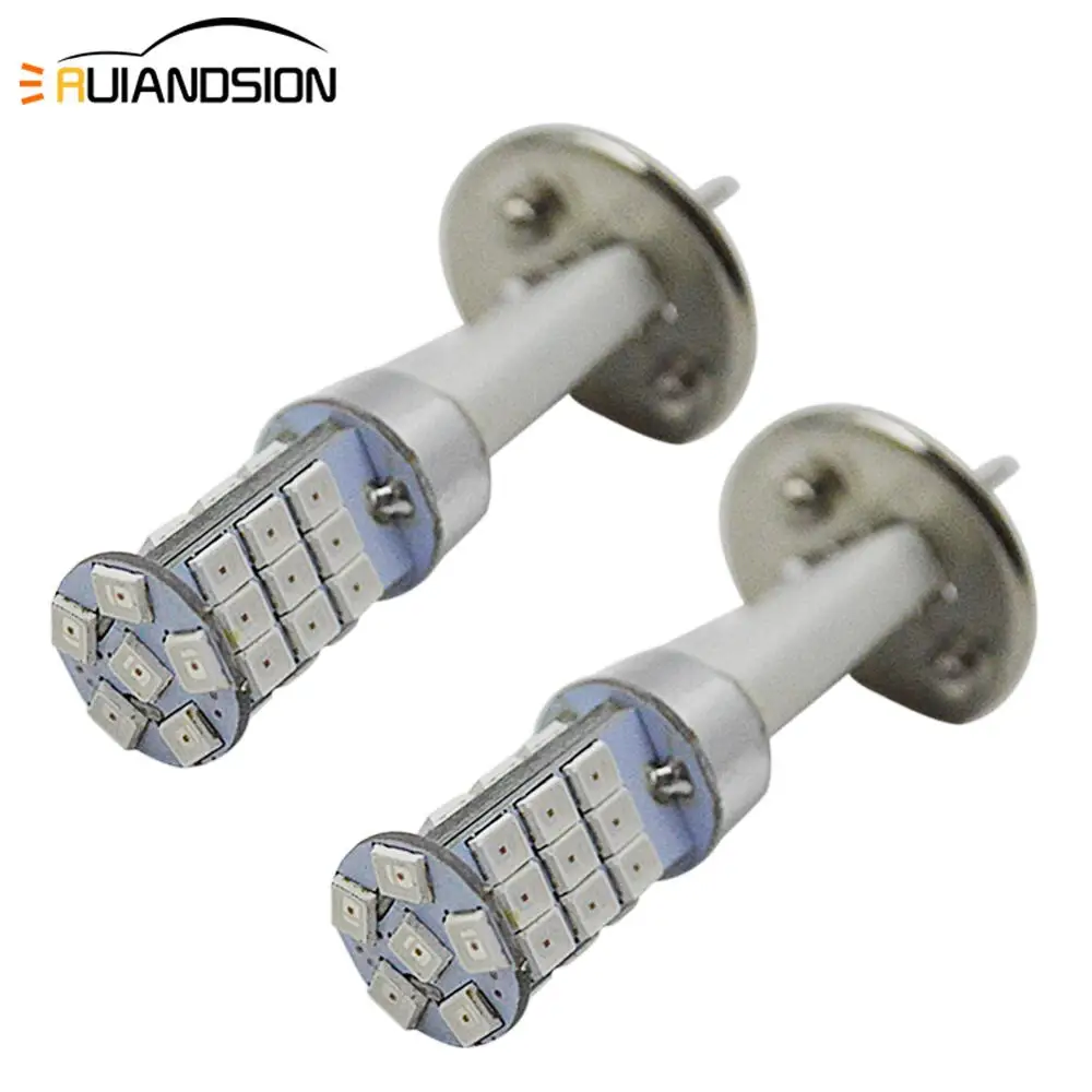 2pcs H1 H3 Fog Auto Led Bulbs Day Running Light Driving Bulb Ac 12v 24v ...