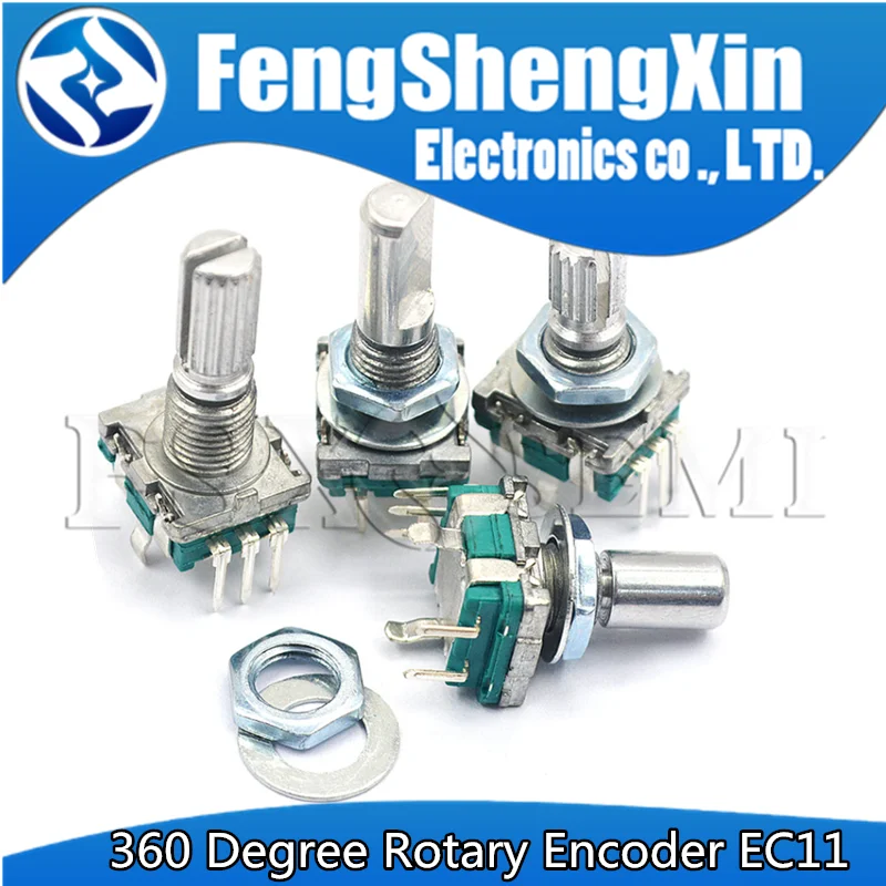 2pcs/lot Half / Plum 360 Degree Rotary Encoder, handle length 15mm/20mm ...