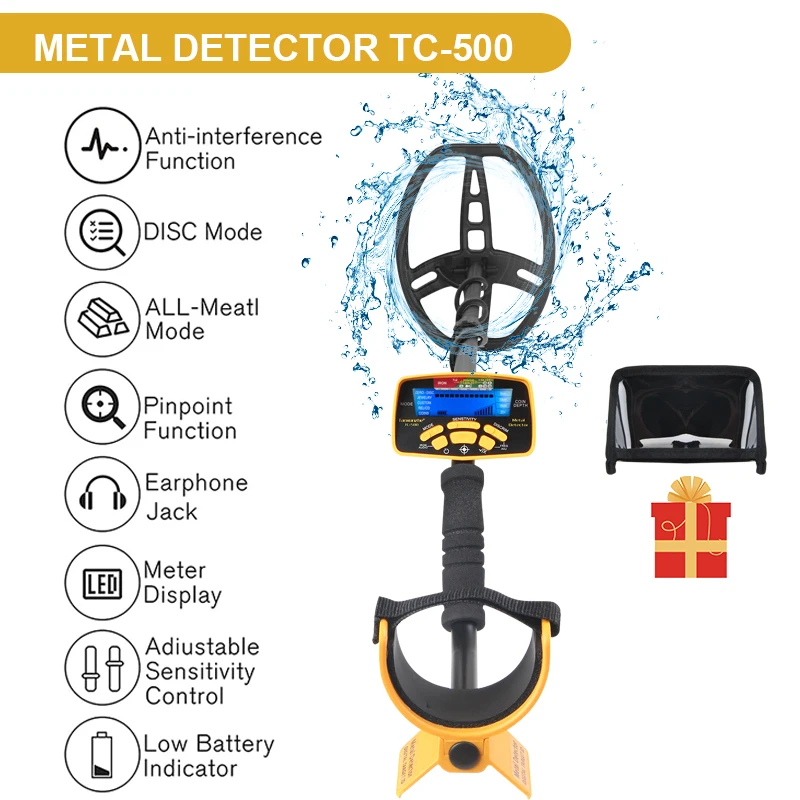 Metal-Detector-5-Detection-Modes-ZERO-DISC-Mode-JEWELRY-Mode-CUSTOM ...