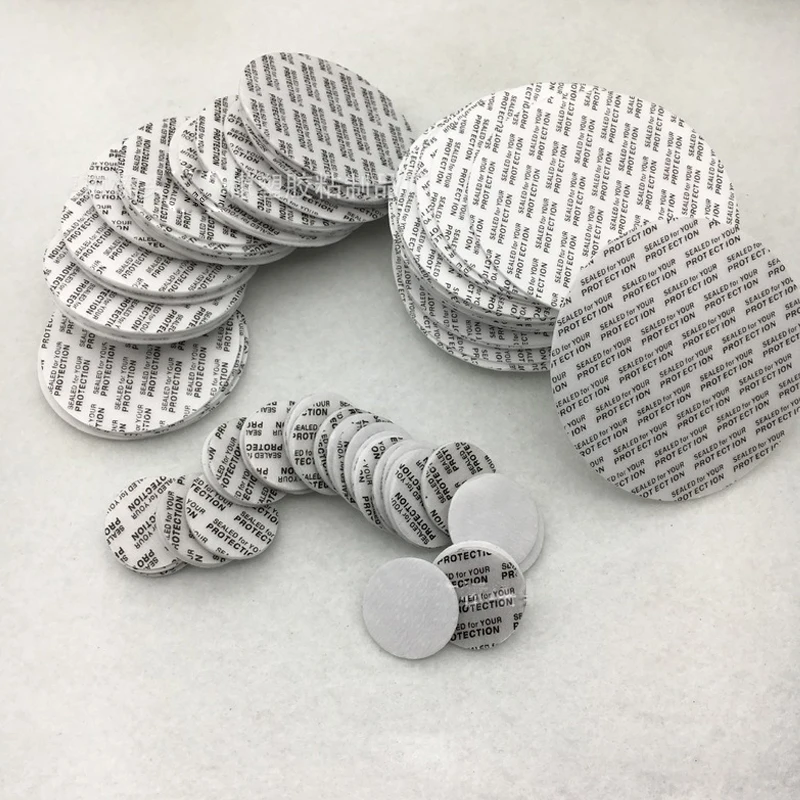 100Pcs 20mm - 101mm Black Foam Pressure Sensitive Seal Cap Lining ...