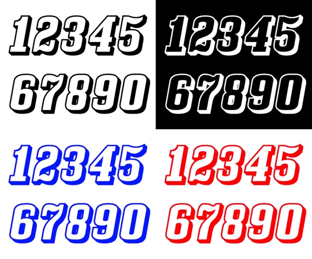 Sticker Design For Motorcycle Numbers