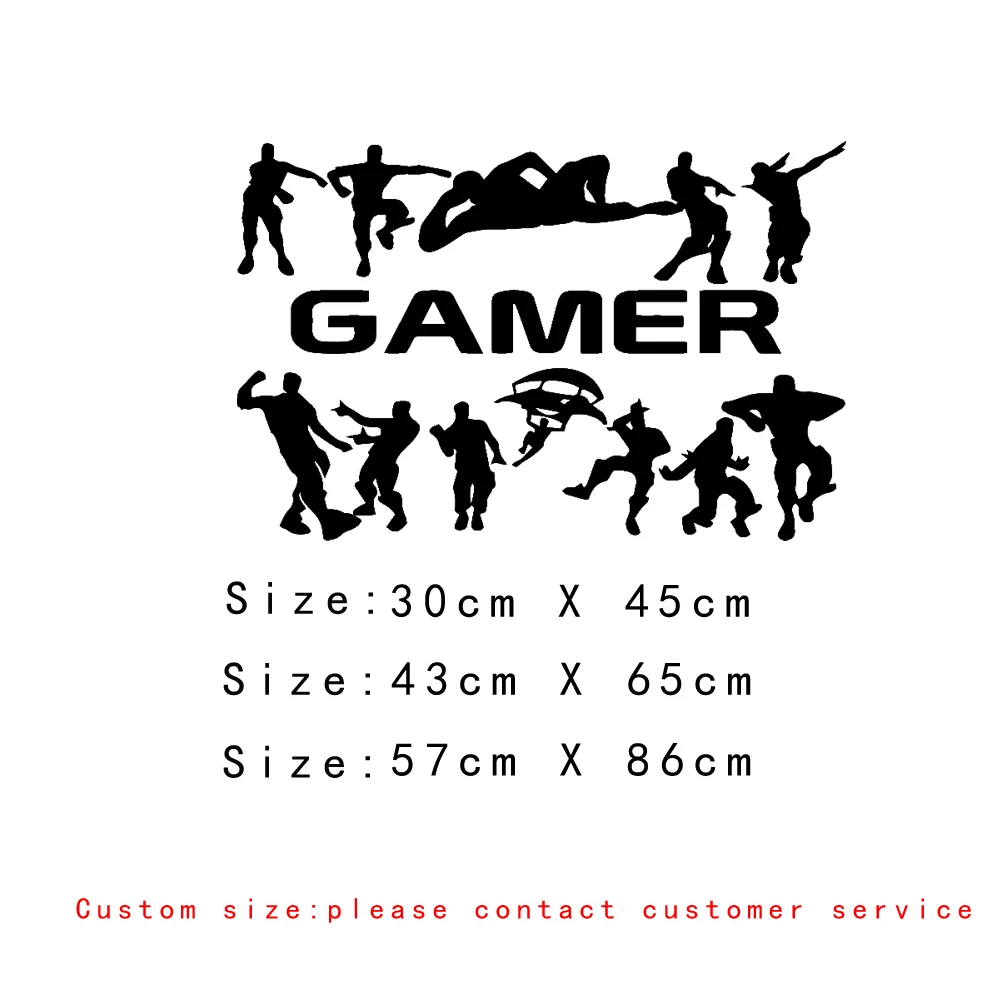 Diy Gamer Poster Wall Sticker For Kids Room Stickers Gamers Boys Room ...