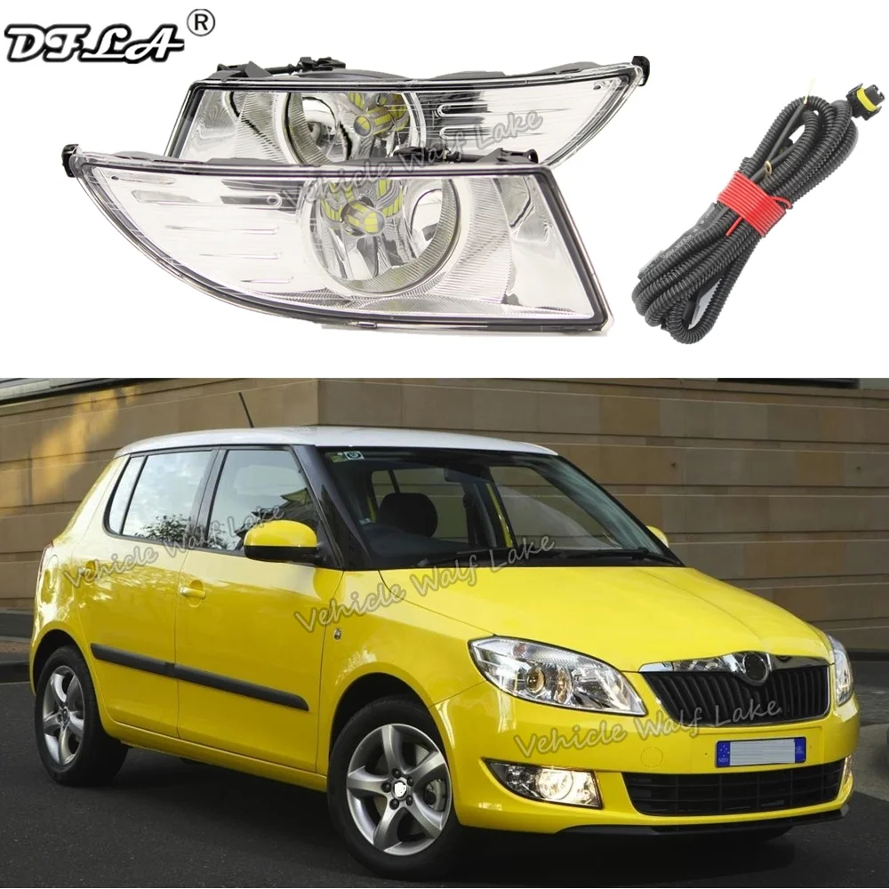 Car-Fog-Light-For-Skoda-Fabia-MK2-5J-2011-2012-2013-2014-2015-Car ...