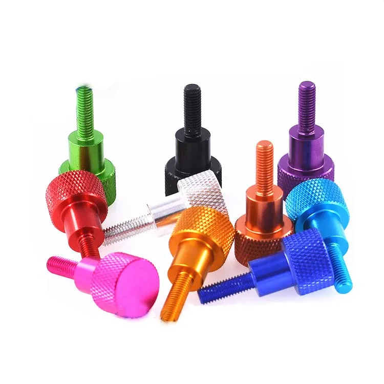 2pcs M5 aluminum alloy adjust handle screws high head pineapple grain ...