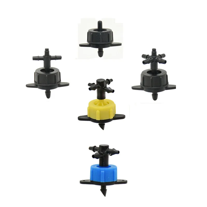 Irrigation 2L/4L/8L Steady Flow Dripper With 2/4 Way Cross Connector ...