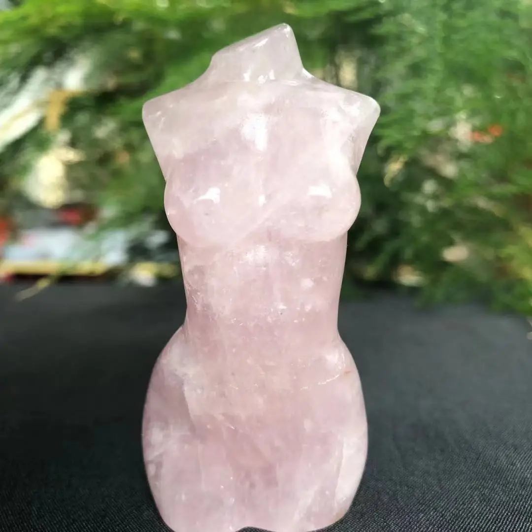 75-78mm-Natural-Rose-Quartz-Goddess-Statue-Crystal-Carved-Woman-Torso ...