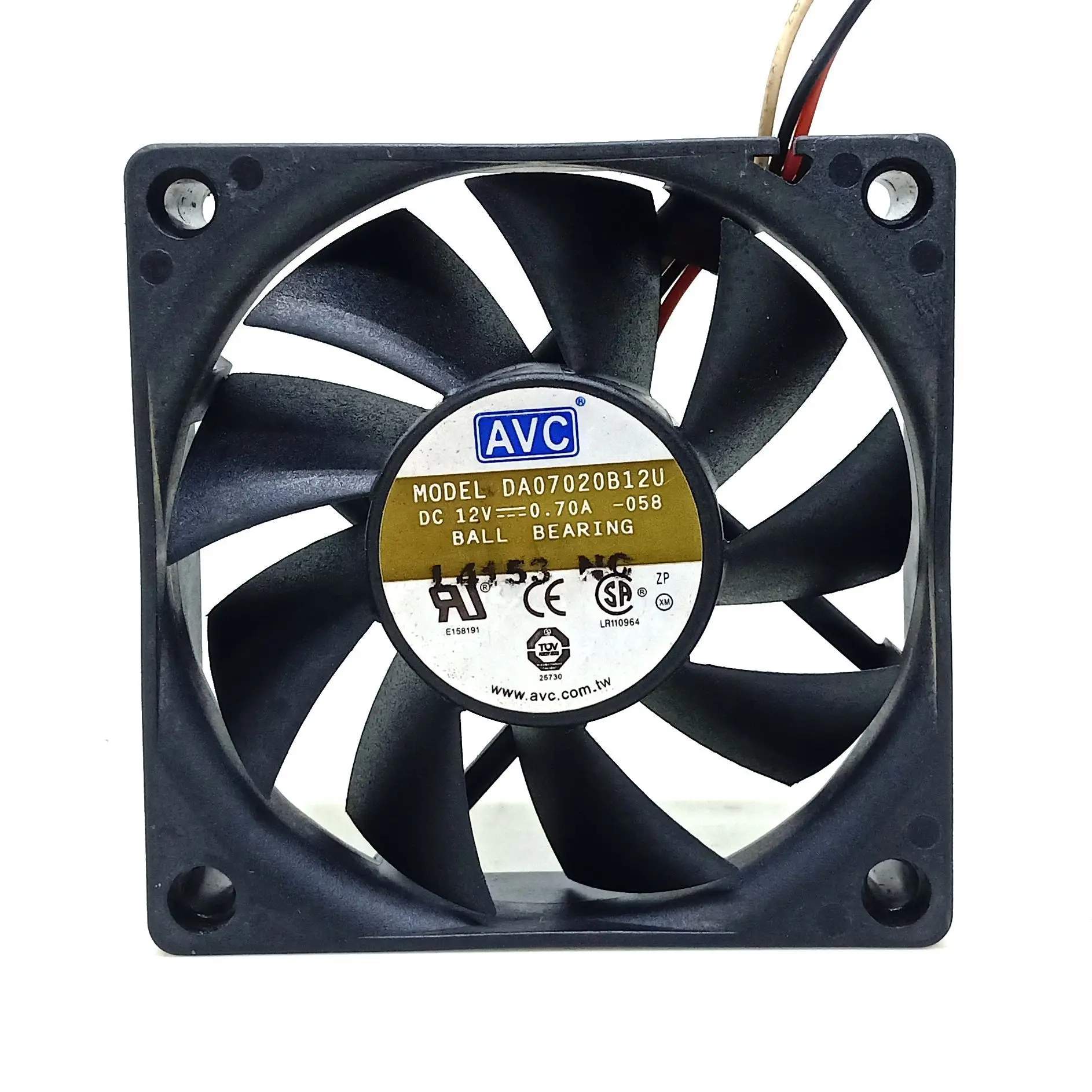 70mm pc cooling fan 7020 fan DA07020B12U 12V dual ball high volume CPU ...
