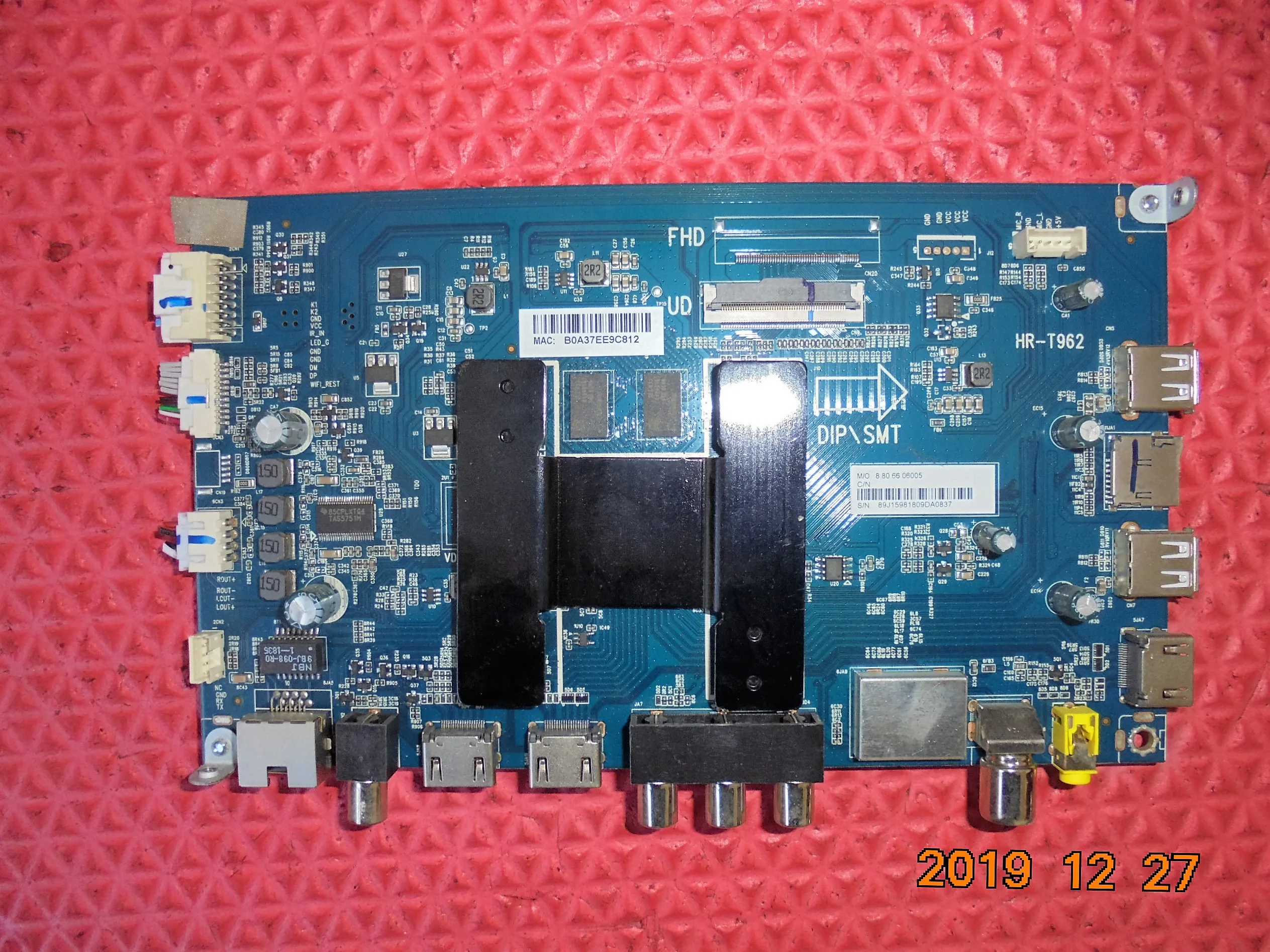 LS58A51G Junta HR T962 0091802191 V1.7 pantalla CC575PU1L|Conectores y ...
