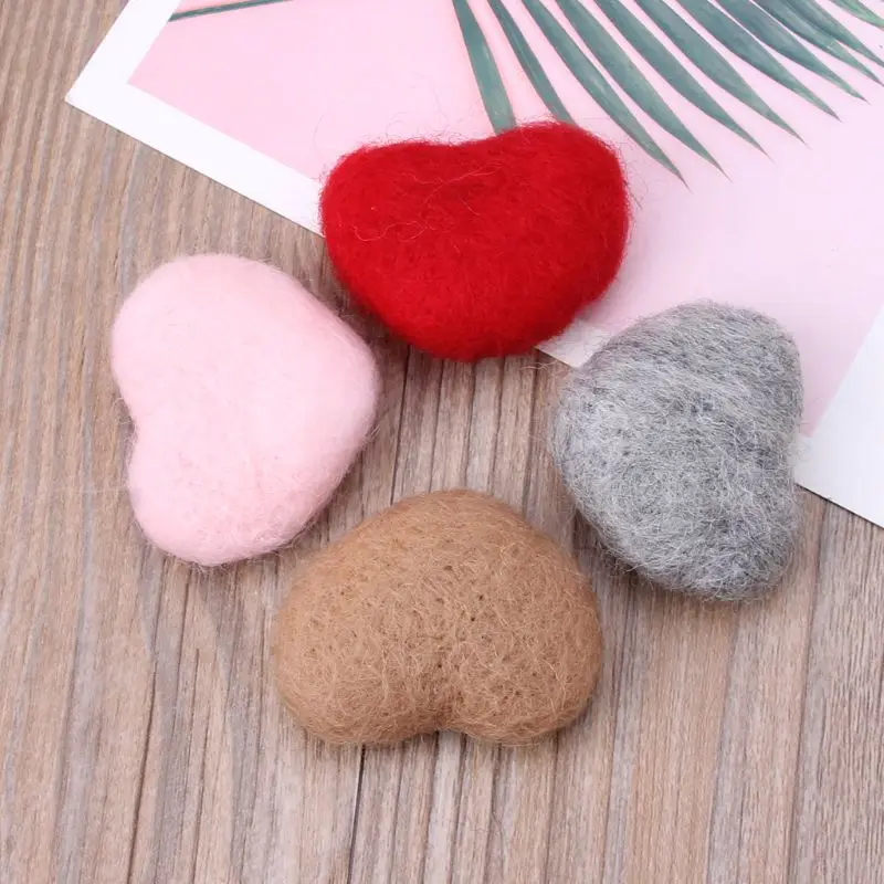 5cm Newborn Photography Felt Love Shape Props Tiny Baby Girl Boy Photo ...
