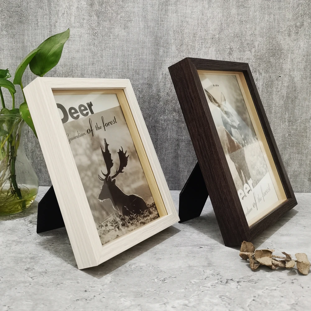 Wood Photo Frame Retro Style Classic Nordic Picture Frame Photo 6 7 8 ...
