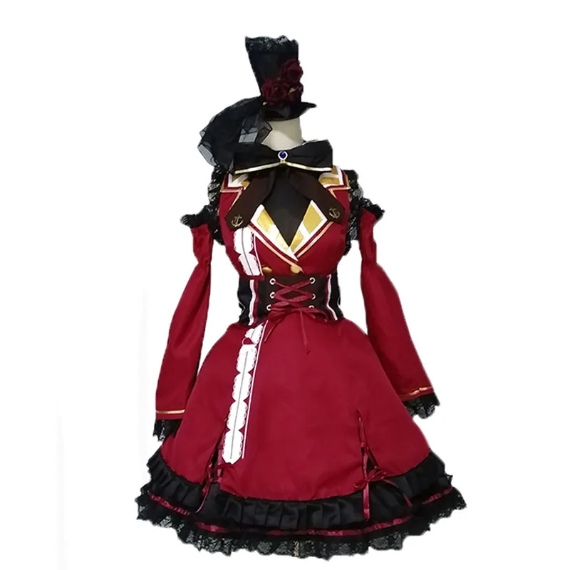 Vtuber Hololive Houshou Marine Captain Gothic Lolita Dress Uniform ...