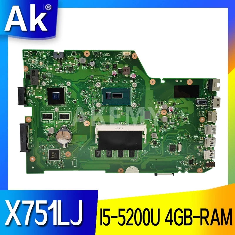 X751LJ płyta główna ASUS X751LJ X751LB A751L X751L laptopa płyty ...