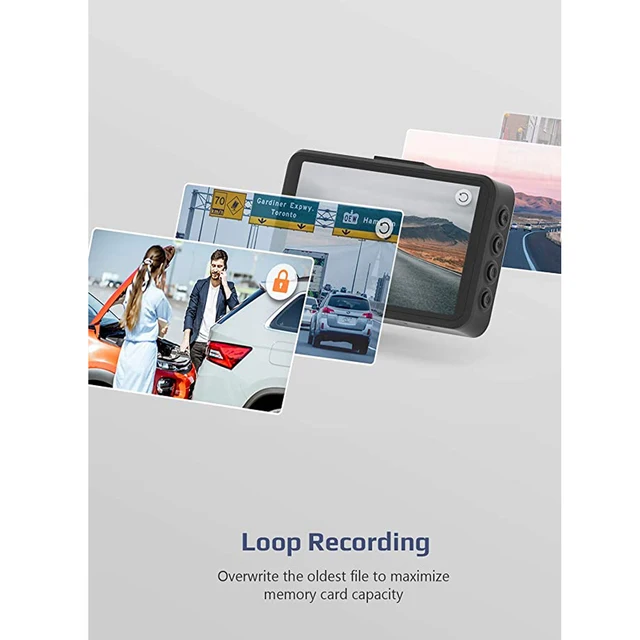 ViviLink T20X Dash Cam 2.5K Camera Car Driving Recorder 3″ IPS Screen ...