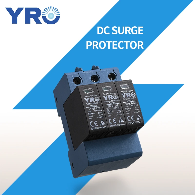 DC SPD 3P 20 40KA 1000V 1500V Surge Protective Device Low voltage ...