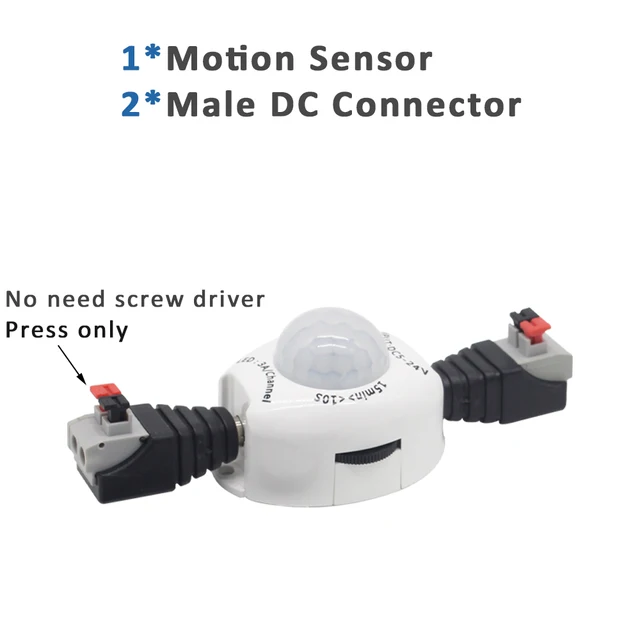 Pir Motion Sensor 12V Dc Kapcsoló 5V Led -Es Csík Fénymozgás -Érzékelő ...