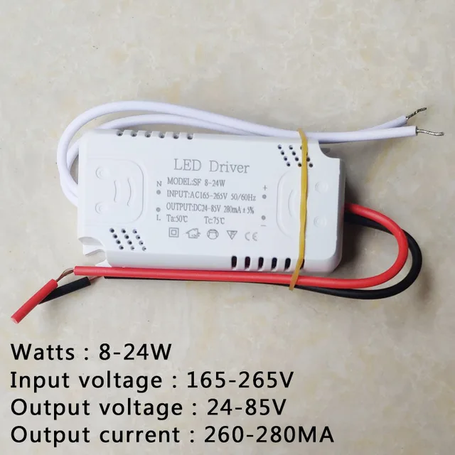 LED Driver 300mA Board 8-24W 20-36W 30-50W 36-60W 70W 60-80W LED Power ...