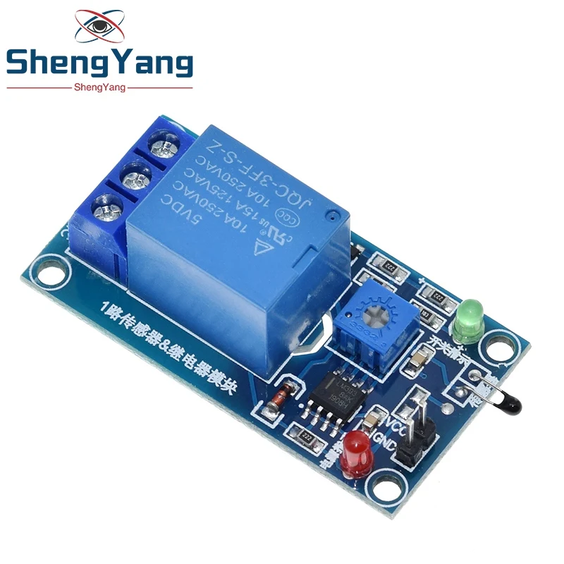 Generic Tzt 5v/12v Thermal Sensor Module 1 Channel Relay Module Combo ...