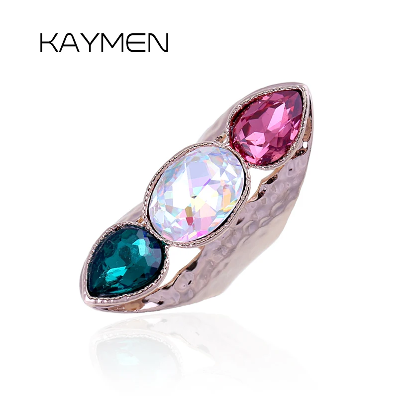 Kaymen-Personality-Statement-Ring-for-Women-Wedding-Engagement-3-Colors ...