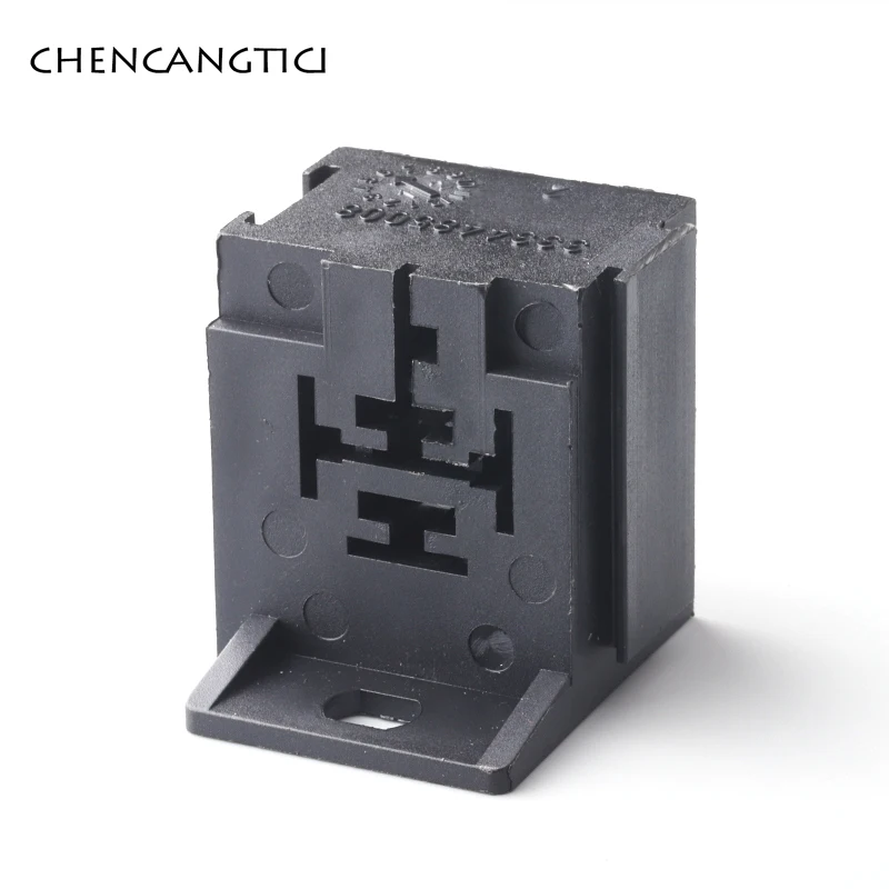 1-Set-5-Pin-Poles-Automotive-Relay-Base-Holder-Connector-Socket-With ...
