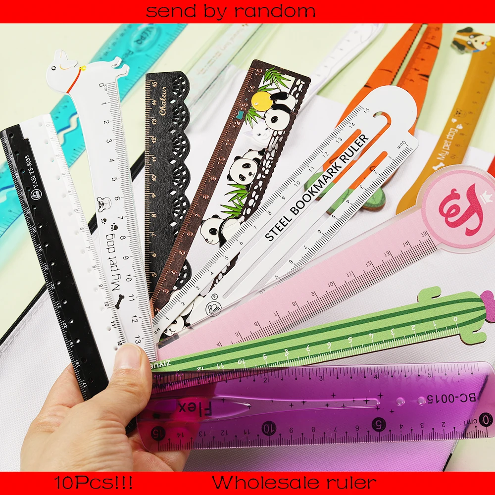 10Pcs-Cartoon-Random-Straight-Rulers-Kawaii-Multifunction-DIY-Patchwork ...