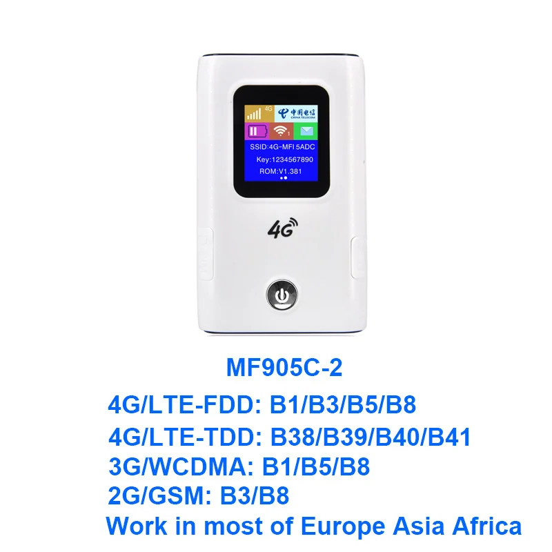 TIANJIE MF905C портативный внешний аккумулятор 6000 мАч 3G 4g LTE wifi беспроводной ...