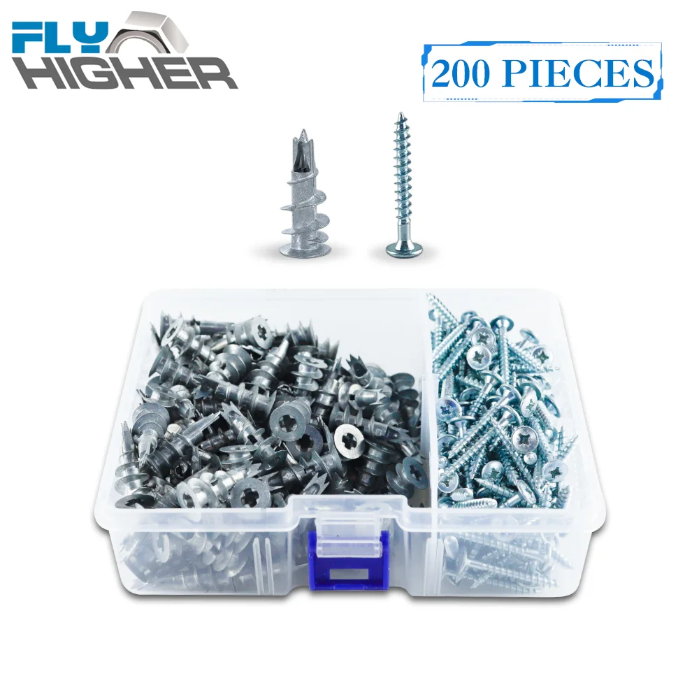 Metal-speed-plug-Plasterboard-fixing-Easy-Anchor-Self-Drilling-Drywall ...