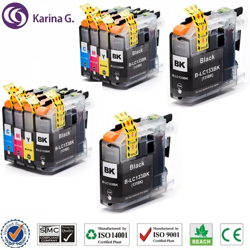 10x-Compatible-Ink-Cartridges-for-LC133-LC131-Suit-For-Brother-MFC ...