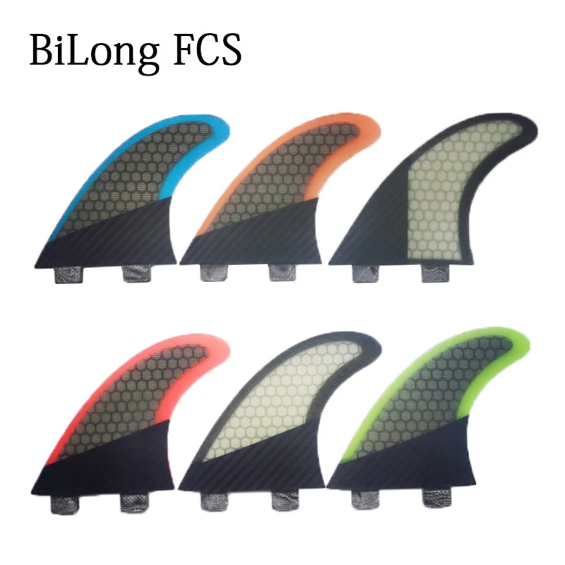 TOMSHOO Tri Fin Surfing Tri Fin Set Surfboard Fins Thruster Packs ...
