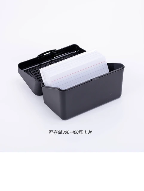 Plastic Index Card Box