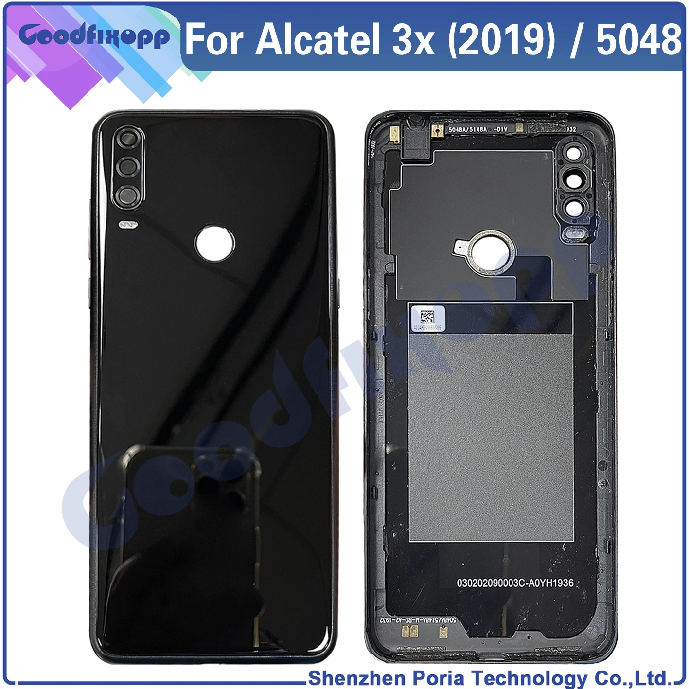 Cubierta-trasera-de-bater-a-de-tel-fono-para-Alcatel-3X-2019-5048-5048u ...
