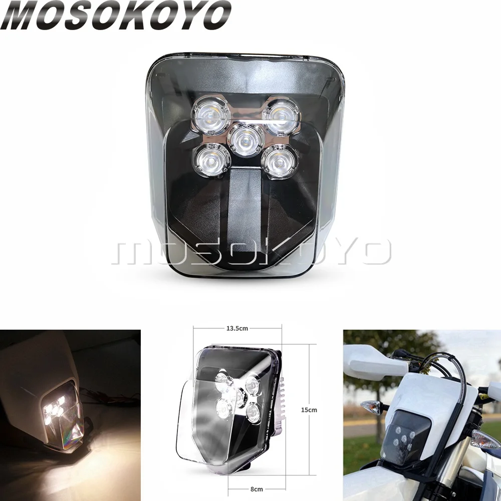 Off-Road-MX-Enduro-LED-Headlight-Assembly-Front-Running-Lamp-for-TE-FE ...