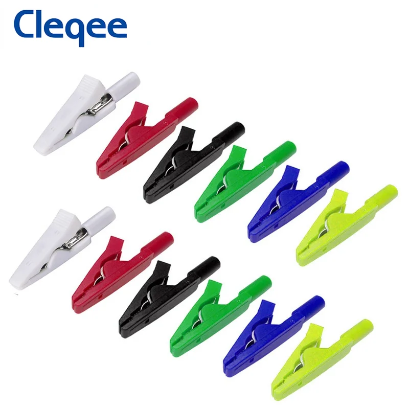 Cleqee P2009 Insulated Alligator Clips With 2mm Socket Connector 300v ...