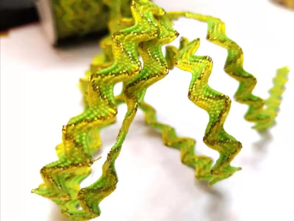 10 Yards7mm Multi Colors Ribbon Ric Rac Zig Zag Lace Trimming Ribbon ...