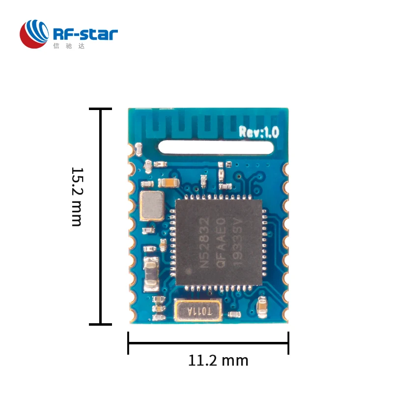 컴팩트 사이즈 투명 전송 UART 블루투스 RF BM ND08, nRF52832 BLE5.0 모듈, 4 dBm|반도체 ...