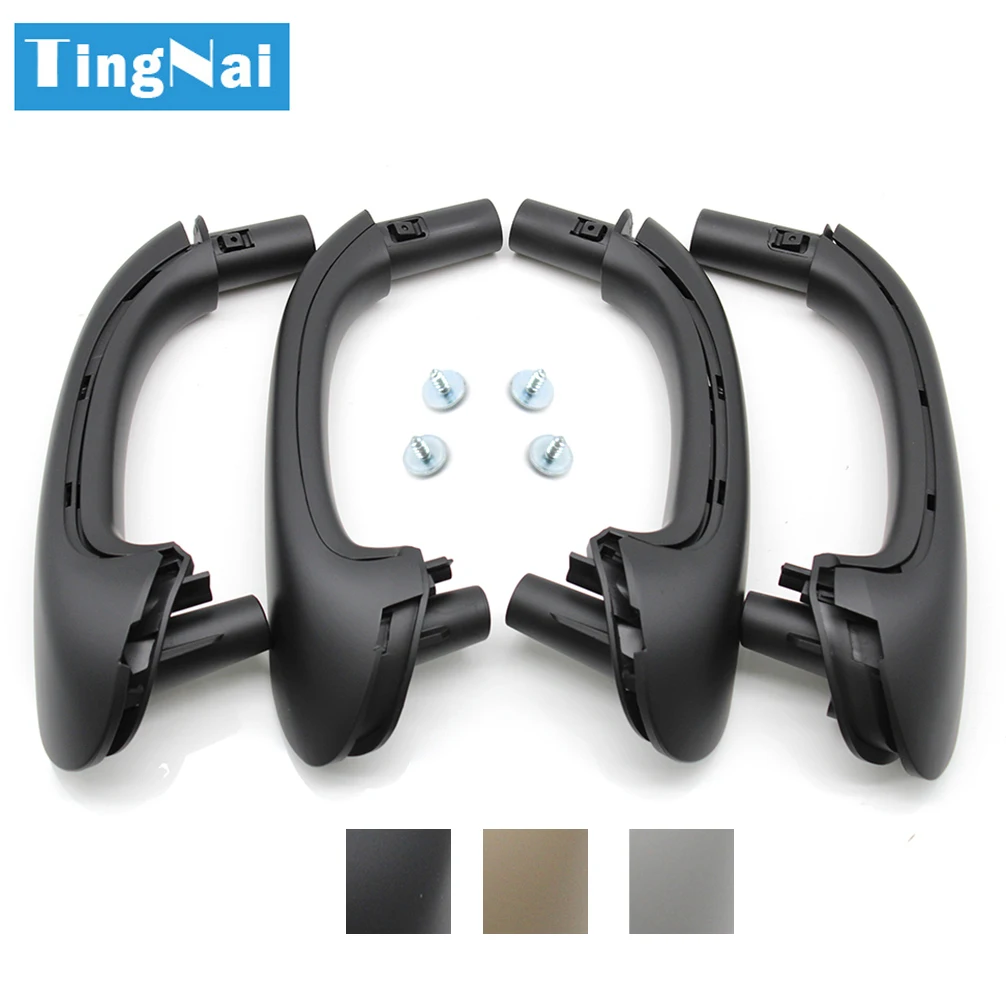 4PCS Car Interior Accessories Front Left Right Door Pull Handle Set ...