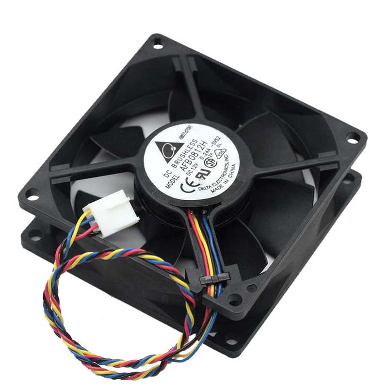 original AFB0812H 8cm 8025 12V 0.24A double ball durable large air ...