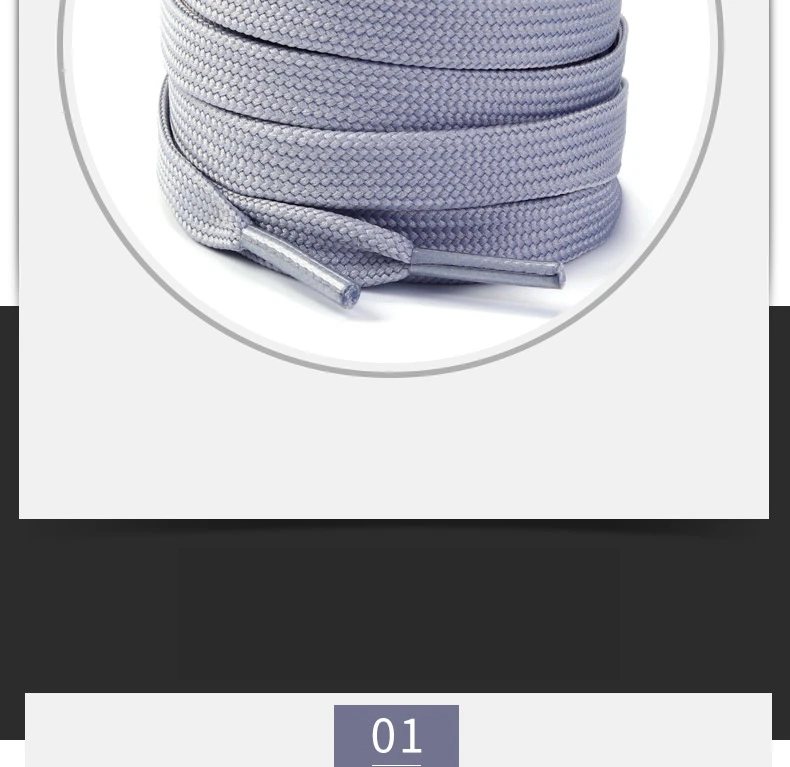 LACET DE CHAUSSURE,Gris foncé-160cm--Lacets Plats Pour Chaussures De ...