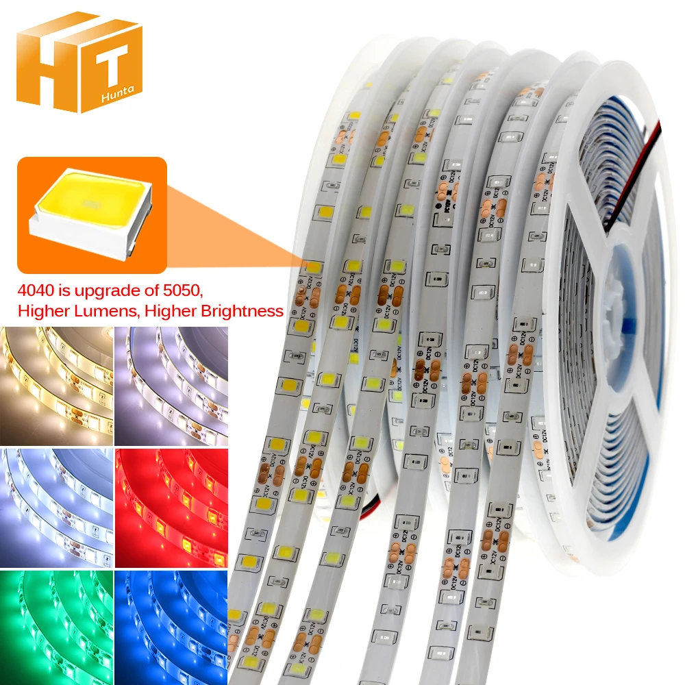 New Arrivals LED Strip 4040 Upgrade of 5050 DC12V 60LEDs/m 6W/m ...