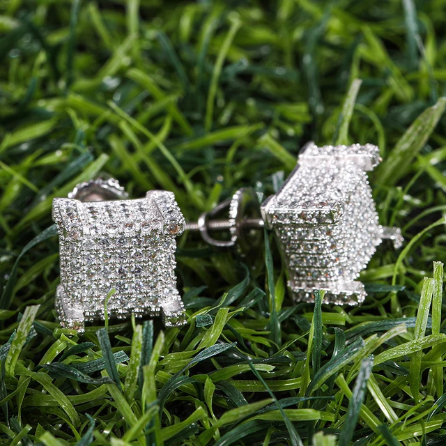 Big Square Earrings For Men