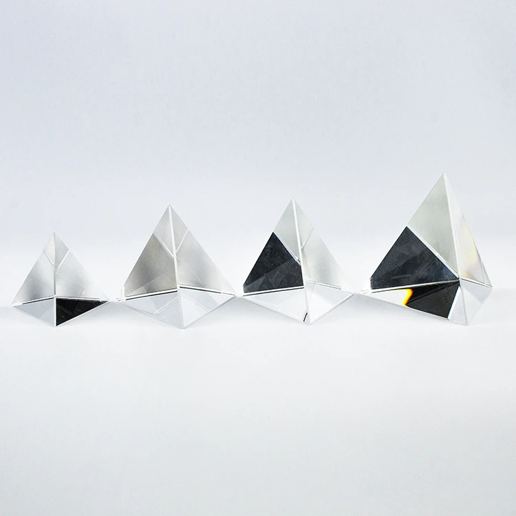 Optical Pyramid Glass Prism Rainbow Polyhedral Crystal Pyramid Rainbow ...