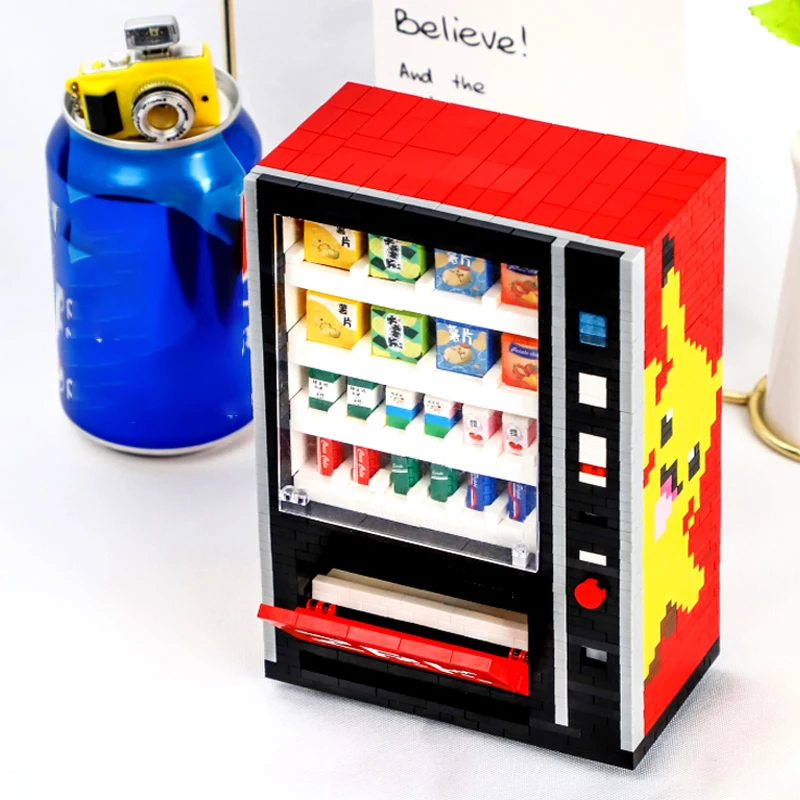 Pokemon-Pikachu-new-mini-popular-vending-machine-building-blocks-city ...