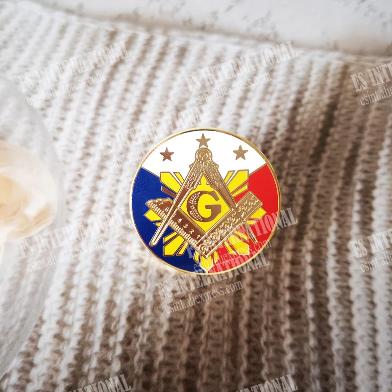 Masonic Lapel Pins Freemasonry Badge Mason Freemason Blm23 Size2.6cm ...