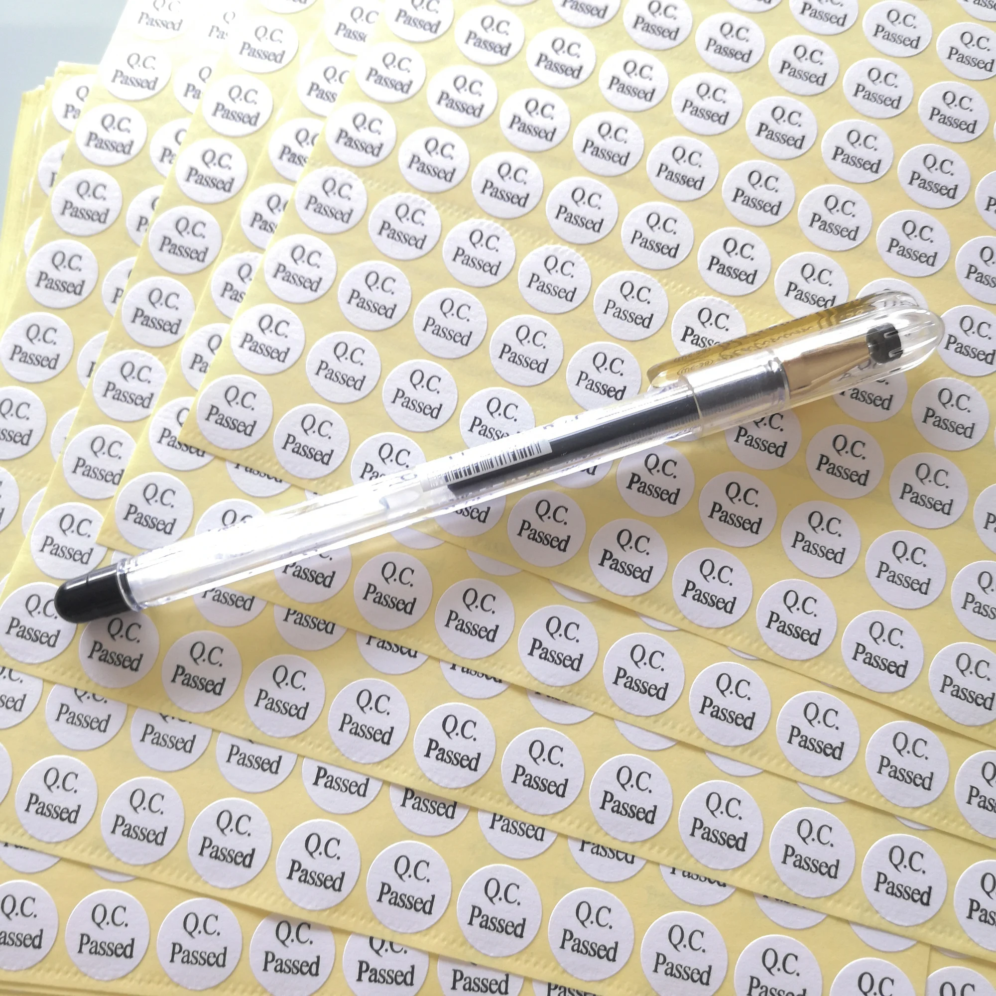 36000pcs/lot 13mm QC PASSED Self adhesive paper label sticker for ...